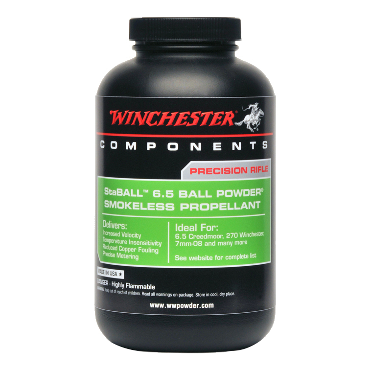 Winchester Staball 6.5 Precision Rifle Ball Powder Smokeless Propellant ...